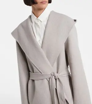 THE ROW Cicero Cashmere Wrap Coat - Grey