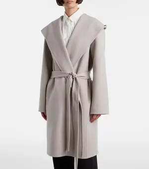 THE ROW Cicero Cashmere Wrap Coat - Grey