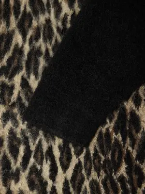 SAINT MXXXXXX Leopard-jacquard Brushed Cardigan