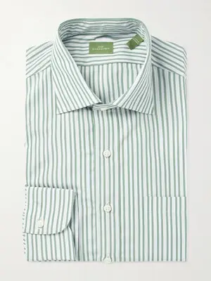 Sid Mashburn Striped Cotton-poplin Shirt