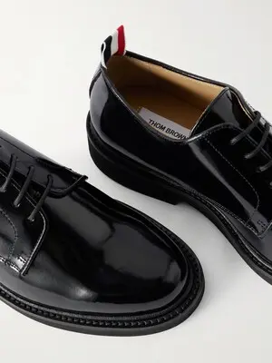 Thom Browne Polished-leather Derby Shoes