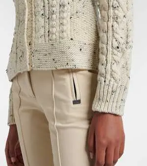 Moncler Cable-knit Wool Cardigan