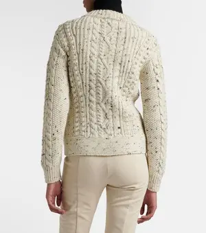 Moncler Cable-knit Wool Cardigan