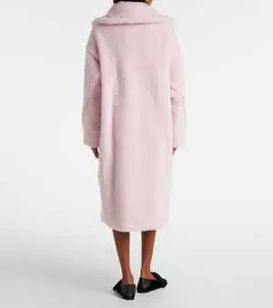 Max Mara Alpaca, Wool, And Silk Coat - Pink