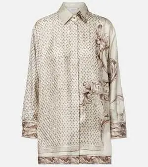 Women's Beige Satin Shirts