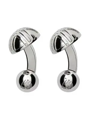 Burberry Engraved Check Cufflinks