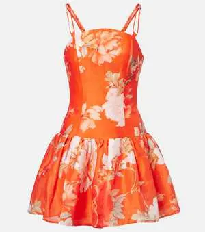 LEO LIN Lorena Floral Mini Dress