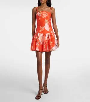 LEO LIN Lorena Floral Mini Dress