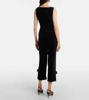 Posse Quincy Cotton Velvet Cropped Pants