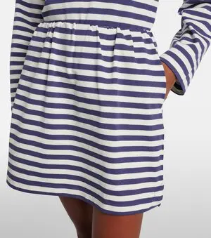 Posse Haisley Striped Cotton Miniskirt - Blue