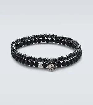 SYDNEY EVAN 14kt White Gold Set Of 2 Bracelets With Diamonds And Gemstones - Multicoloured