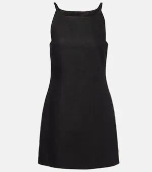 Posse Neve Linen Mini Dress - Black