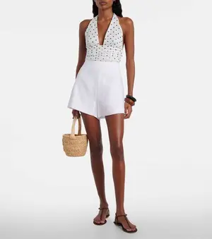 Posse Perri Linen Shorts - White