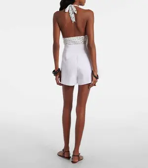 Posse Perri Linen Shorts - White