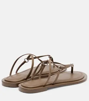 A.emery Nanaka Leather Sandals - Brown