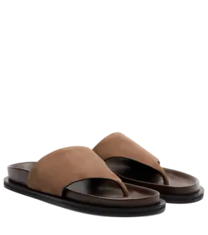 A.emery Imara Suede Thong Sandals - Brown