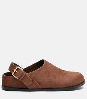 A.emery Louis Calf Hair Clogs - Brown
