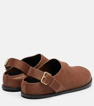 A.emery Louis Calf Hair Clogs - Brown