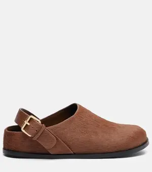 A.emery Louis Calf Hair Clogs - Brown
