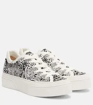 Zimmermann Pixie Lace Platform Sneakers - Black