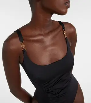 Versace Medusa '95 Gathered Swimsuit