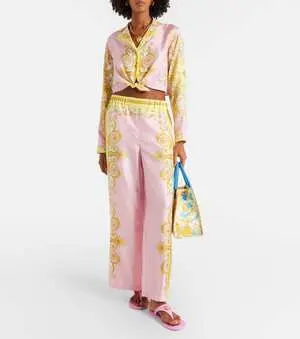 Versace Barocco Silk Twill Shirt - Multicoloured
