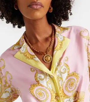 Versace Barocco Silk Twill Shirt - Multicoloured