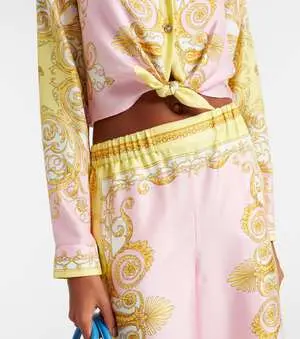 Versace Barocco Silk Twill Shirt - Multicoloured