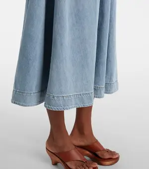 Zimmermann Wanderlust Denim Midi Dress - Blue