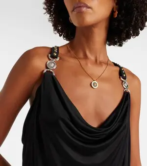 Versace Embellished Viscose Gown