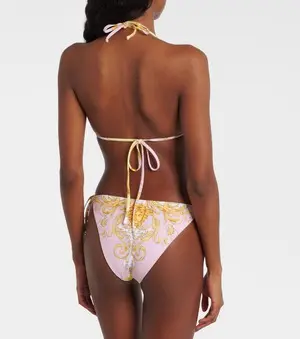Versace Barocco Triangle Bikini Top