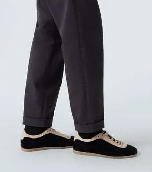 Brunello Cucinelli Cotton Straight-leg Trousers