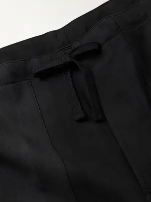KAPTAIN SUNSHINE Straight-leg Wool-twill Drawstring Trousers