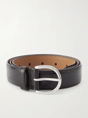 MORJAS 3cm Leather Belt - Brown