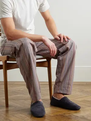 Mr P. Plush-lined Suede Slippers