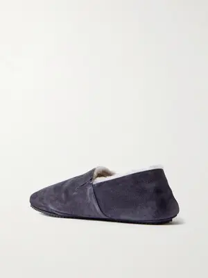 Mr P. Plush-lined Suede Slippers