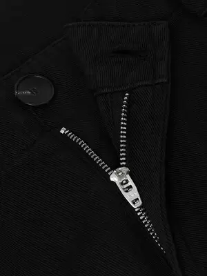 Mr P. Edward Straight-leg Cotton-twill Cargo Trousers - Black