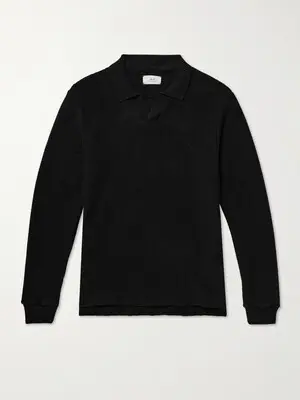 Mr P. Honeycomb-knit Cotton Polo Shirt