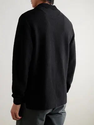 Mr P. Honeycomb-knit Cotton Polo Shirt