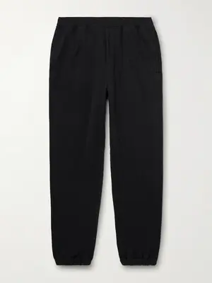 Lululemon Steady State Slim-fit Tapered Cotton-blend Jersey Sweatpants - Black