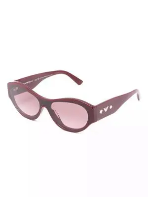 Emporio Armani Geometric Frame Sunglasses