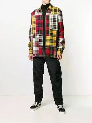 Palm Angels Check Colour-block Shirt