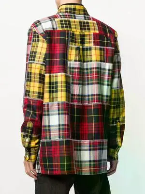 Palm Angels Check Colour-block Shirt