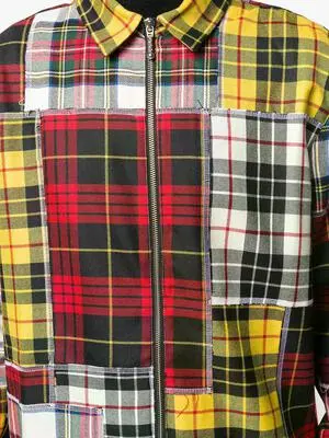 Palm Angels Check Colour-block Shirt