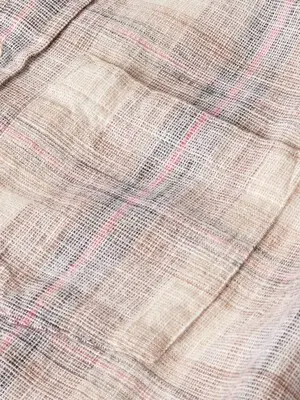 CORRIDOR Rosewood Checked Cotton Shirt