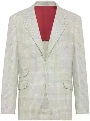Brunello Cucinelli Check Blazer
