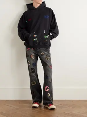 GALLERY DEPT. G-time Flared Jeans With Logo Appliqués