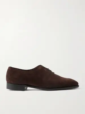 George Cleverley Merlin Suede Oxford Shoes - Brown