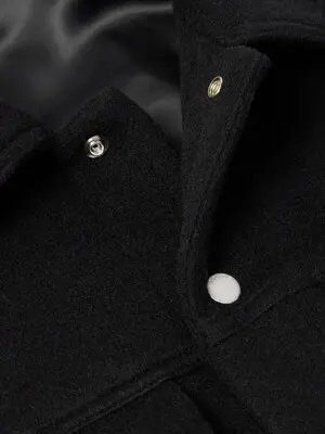 FRAME Wool-blend Trucker Jacket - Black
