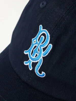 CORRIDOR Embroidered Cotton-blend Twill Baseball Cap - Blue